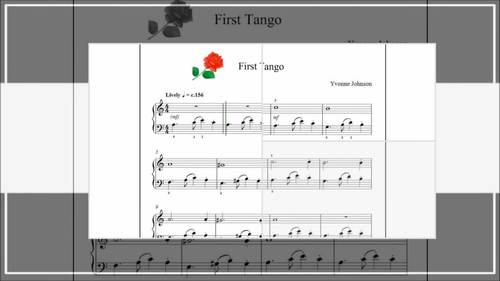 First Tango - A Level 4 Piano Solo by Yvonne Johnson Music | TPT