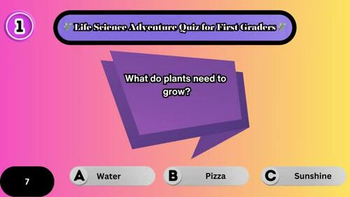 Grade 1: 50 Life Science Questions & Answers – Plants, Animals, Habitats