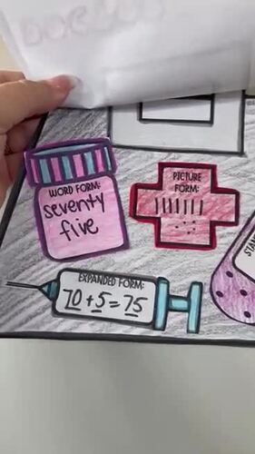 Community Worker Doctor Nurse Math Place Value Crafts | TPT