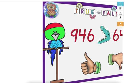 Comparing 3-digit Numbers | Boom Cards | Compare Numbers True or False Game