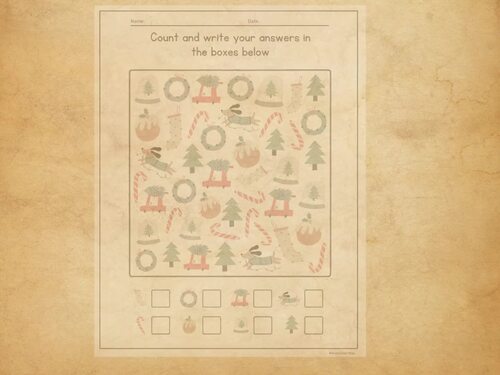 December Skill Builder Worksheets Christmas by ArabiColor Kids Academy