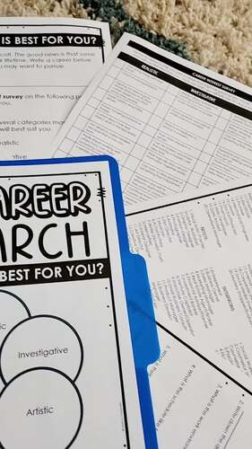 My Career Research Projects Middle School and Interest Survey Career ...