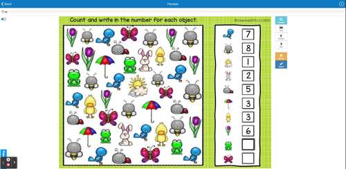 Spring Summer Occupational Therapy Look & Find Counting Visual ...