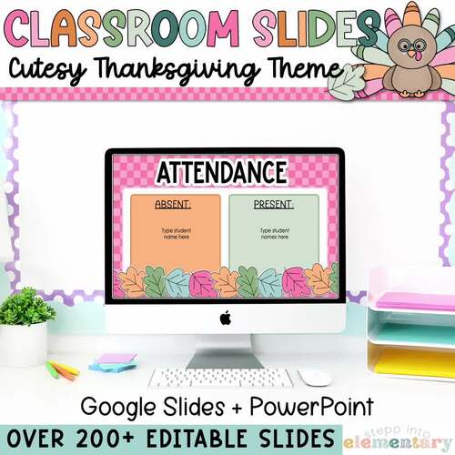 Thanksgiving Daily Slides | Cutesy Thanksgiving Slides | Management ...