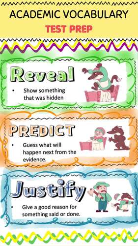 Academic Vocabulary ELA Test Prep by Mrs Lena | TPT