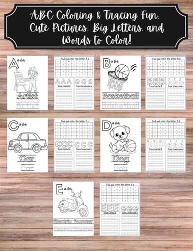 Fun and Interactive ABC Coloring Book – Learn Letters with Tracing ...