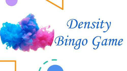 Density Maths Bingo Game Activity by Worksheet Whisperer | TPT