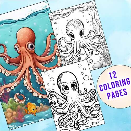 12 Captivating Octopus Coloring Pages | Explore the Underwater Realm