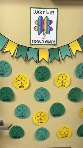 St Patricks Day Classroom Door Decorations by Teaching with Kaylee B