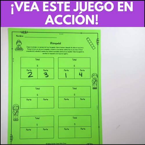 Componer y Descomponer Números hasta el 10 Centro de Matemáticas ...