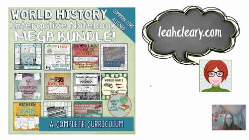 World History Interactive Notebook Mega Bundle Complete Curriculum