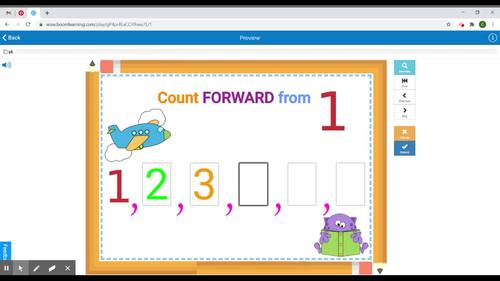 Counting Forward From a Given Number Boom Cards 1st Grade Math | TPT