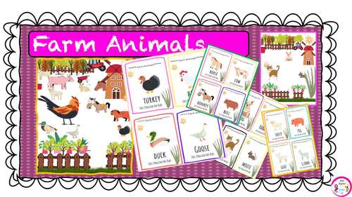 Farm Animal Flash Cards | Teaching Resource, Pre-K, Kindergarten