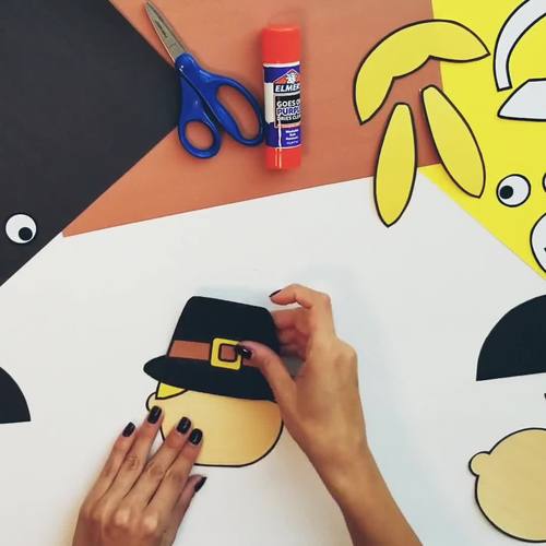 Pilgrim Craft | Thanksgiving Craft for Kindergarten by The Kinder Clubhouse