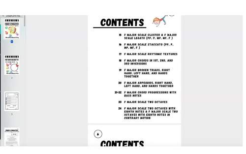 Finger Gymnastics: 25 Daily Piano Scales and Technique in F Major