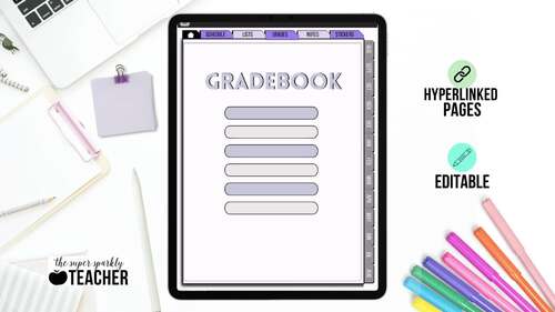Digital Minimalist Teacher Planner (Goodnotes) by The Super Sparkly Teacher