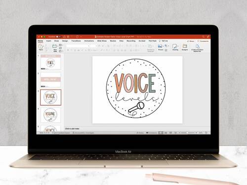 Editable Modern Boho Voice Level Posters by Hey It's Miss H | TPT