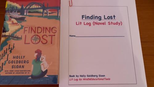 Finding Lost Lit Log (Novel Study) by MrsDsEducationalTools | TPT