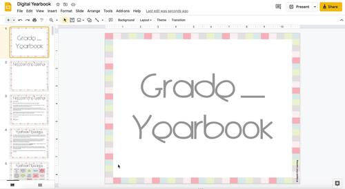 Digital End of Year Yearbook & Autograph Page ⎮ Google Slides | TpT