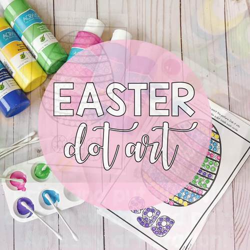 Easter Q-tip Painting Craft by A Teacher and her Cat | TPT