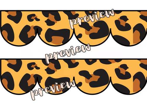 Jungle Safari Animal Print Bulletin Board Borders by Anh Huynh | TPT Jungle Safari Animal Print Bulletin Board Borders by Anh Huynh | TPT