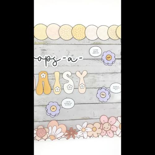 Growth Mindset Bulletin Board Ideas | Boho Flower Spring Classroom Decor