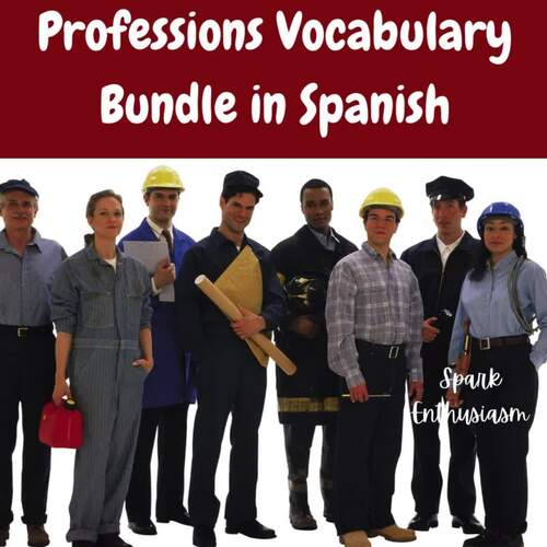 Spanish Professions Vocabulary Bundle - Profesiones - Activities, Games