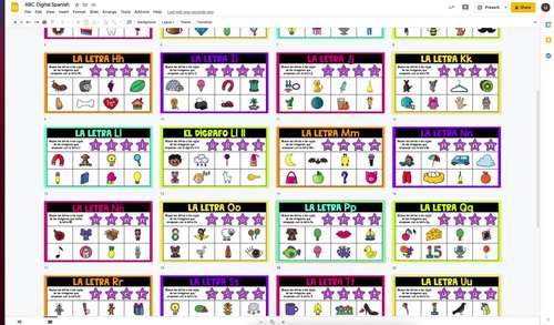 SPANISH Alphabet Activities - Picture Find | Abecedario by MM Bilingual