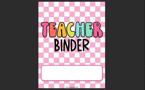 90's Inspired Teacher Planner, Lesson Plan template, Monthly Calendar