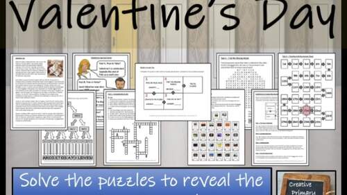 Valentines Day Escape Room Activity by Creative Primary Literacy