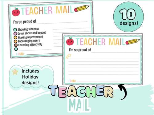 Positive Parent Notes, Teacher Communication Cards, Happy Mail for Parents