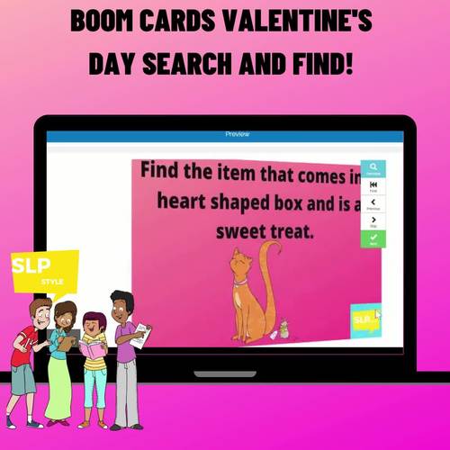 BOOM CARDS- Valentine's Day Search and Find! by SLPstyle | TPT