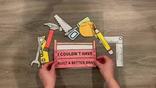 Father's Day Toolbox Craft, Printable DIY Card for Dad | TPT