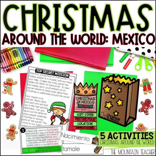 Christmas in Mexico Reading Comprehension, Scavenger Hunt Activity and ...