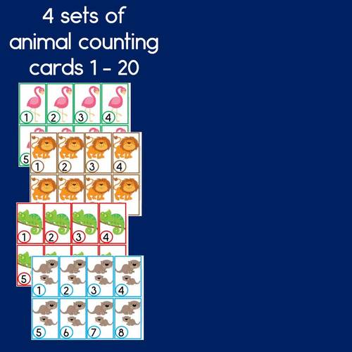 Zoo Animals Math | Counting, Sequencing, Adding and Games | TPT