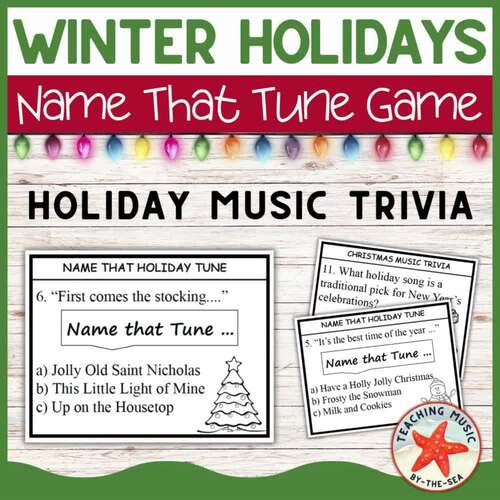Winter Holiday Music Name That Tune Trivia Game | Christmas Songs Music ...