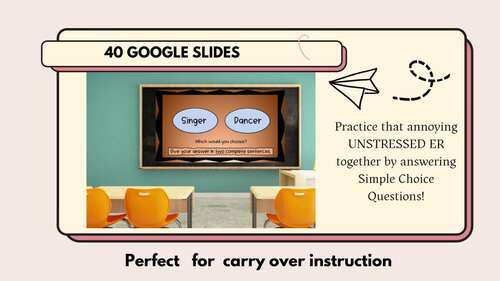Vocalic R Activities Articualtion of unstressed ER (Level 6) Boom ...
