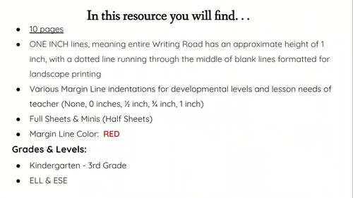 Lined Writing Paper Dotted | Red Margin Writing Lines | Handwriting ...