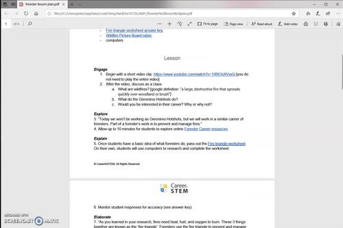 Natural Hazards Lesson Plan - act as a forester to stop a wildfire! MS ...