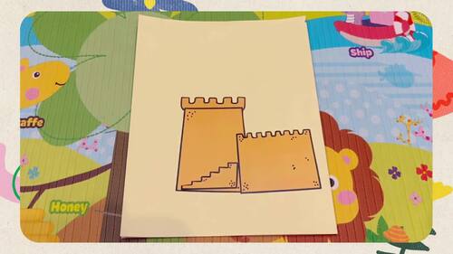 Build a Sand Castle - Cut & Color Craft | Beach Summer Activity Back to ...