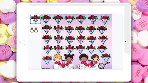 Digital Literacy Game- Valentine Edition, Letters Sight Words Distance ...