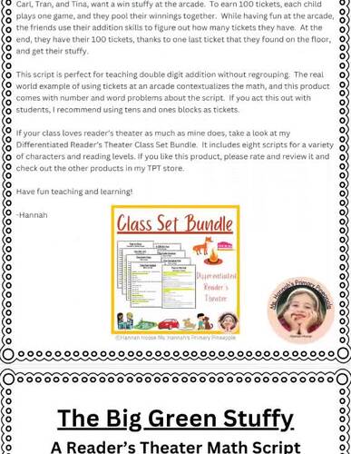 1st Grade Decodable Readers Theater Scripts- Math in 100 Decodable Word ...