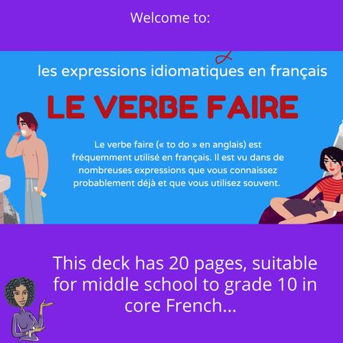 Que faire ? les expressions avec le verbe faire en français - to do in ...