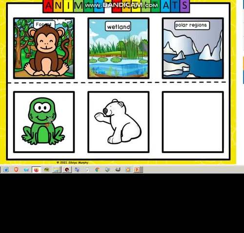 animal habitats BOOM CARDS by Murphys lesson design studio | TPT