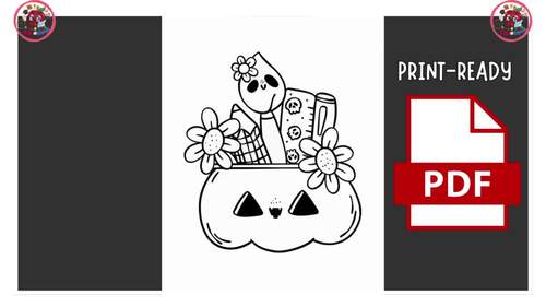 30 Easy & Big School Supplies Halloween Coloring Pages For Early Finishers