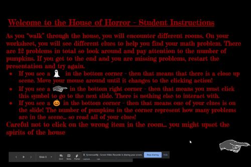 Halloween Scavenger Hunt Bundle - G. Slides, Audio and Riddle page