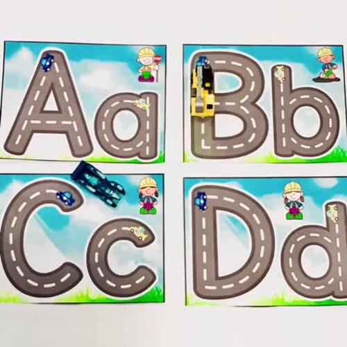 Alphabet Road Activity Mats - ABC Fine Motor Center by Kreative in Kinder