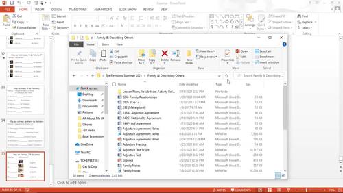 Spanish I Unit- Family, Describing Others, and Adjective Agreement
