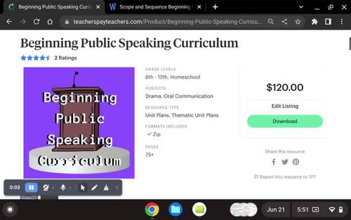 Beginning Public Speaking Curriculum by The Drama GOAT | TPT