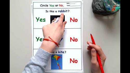 YES NO QUESTIONS Speech Therapy Worksheets with Visuals Autism Special Ed